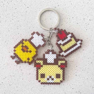 Rilakkuma, Soft Bear Set (3 Pieces a Set)- Pixel Perler Beads Art, Can ...