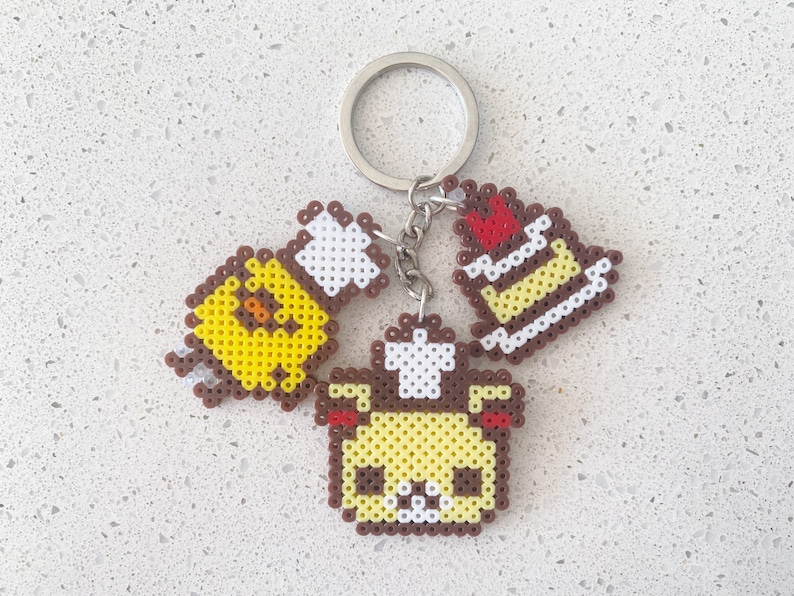 Rilakkuma, Soft Bear Set (3 Pieces a Set)- Pixel Perler Beads Art, Can ...