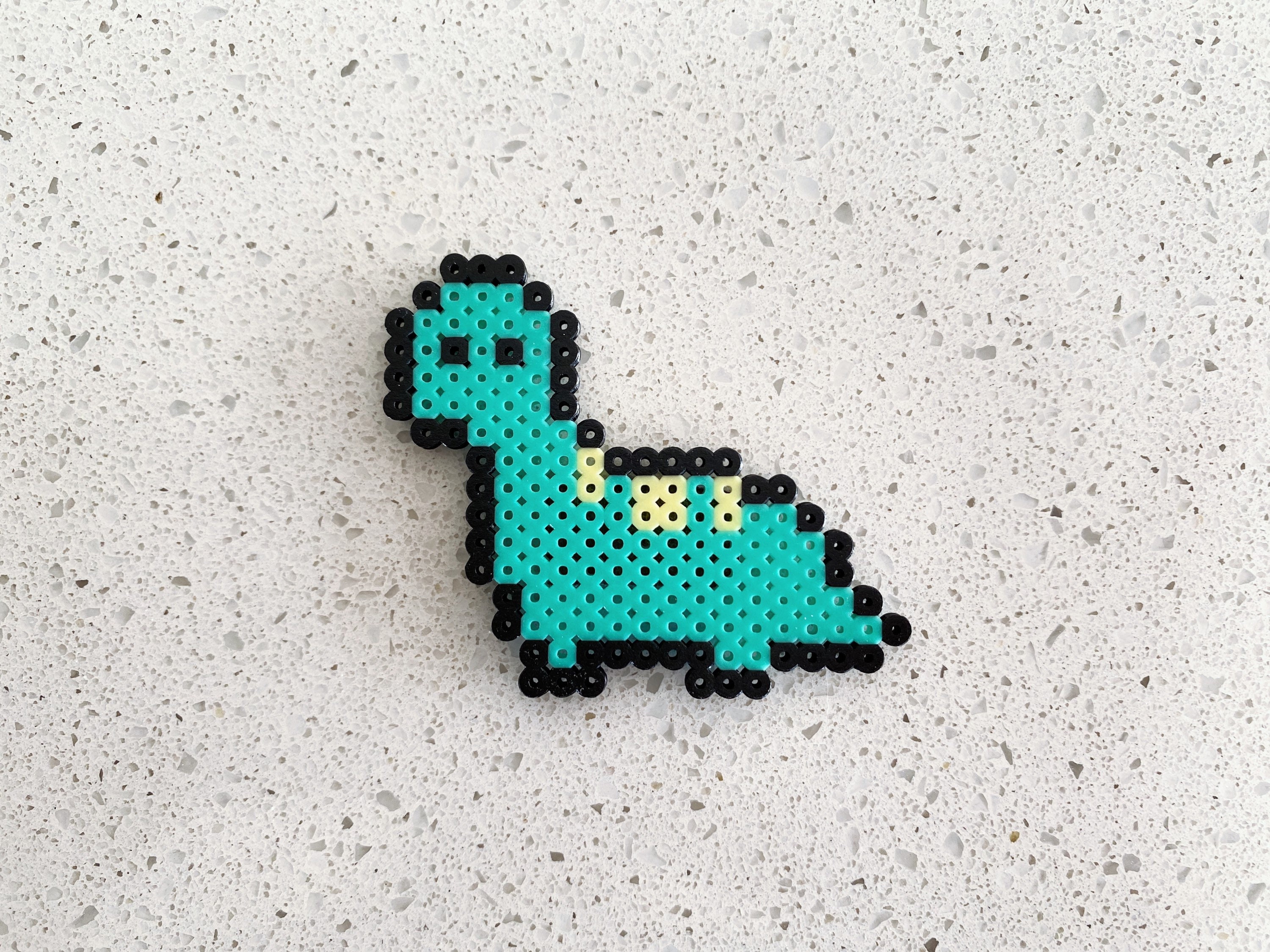 Little Dinosaurs Pixel Perler Beads Art Can Be Fridge - Etsy