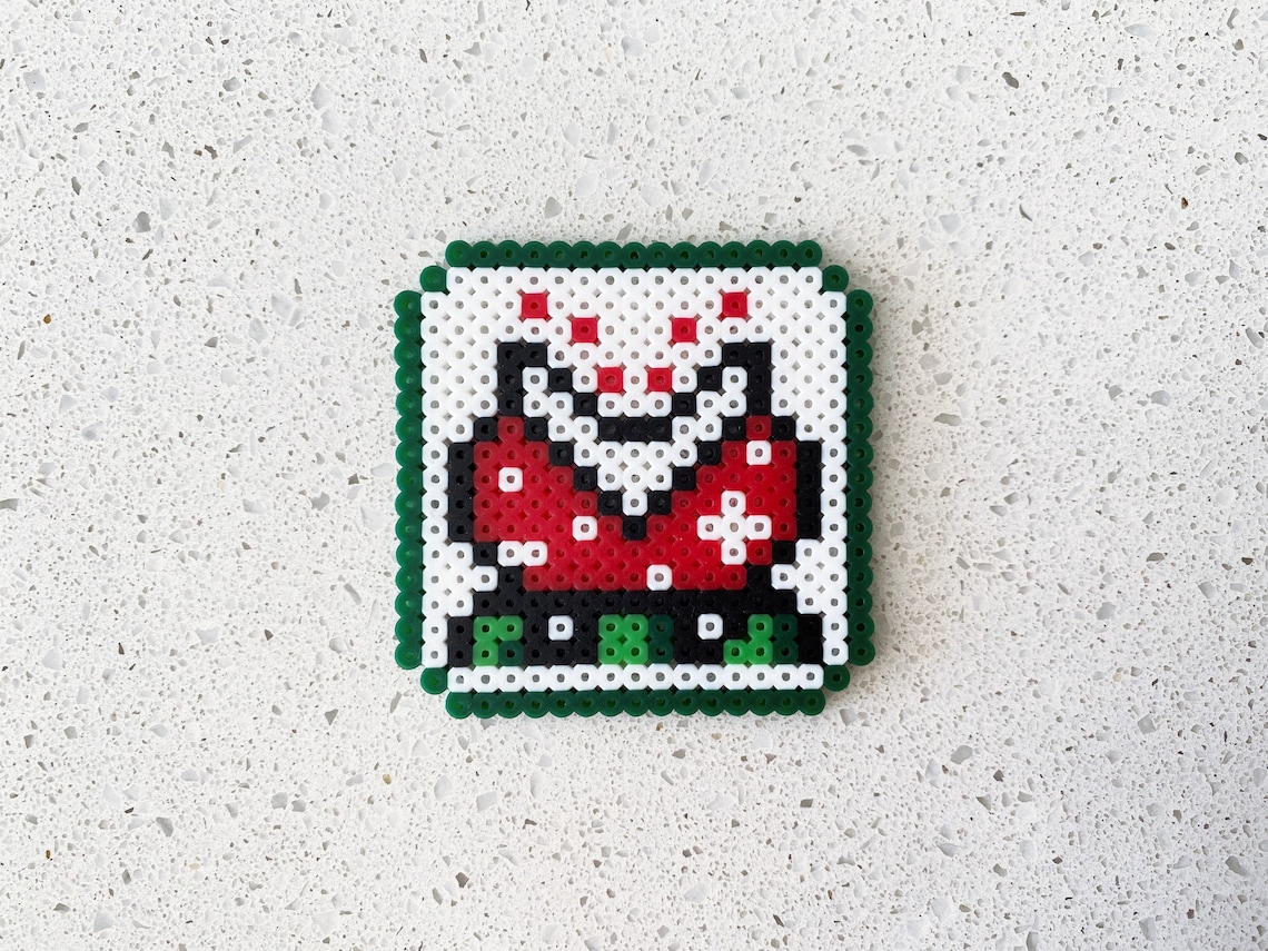 Super Mario Blocks-pixel Perler Beads Art Can Be Fridge - Etsy