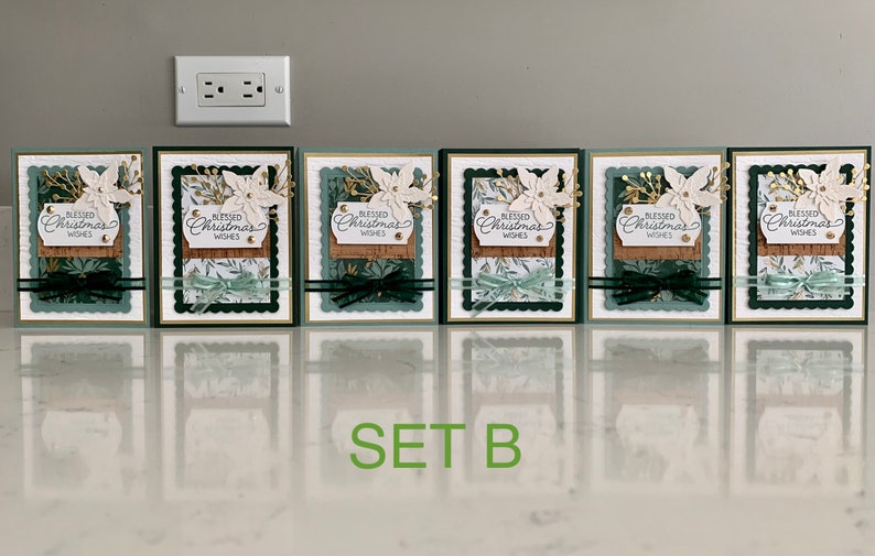 Handmade Cards Stampin up Set of 6 Merry Christmas Cards - Etsy