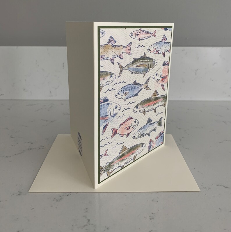 Handmade Stampin up Lets Go Fishing Designer Series Paper - Etsy