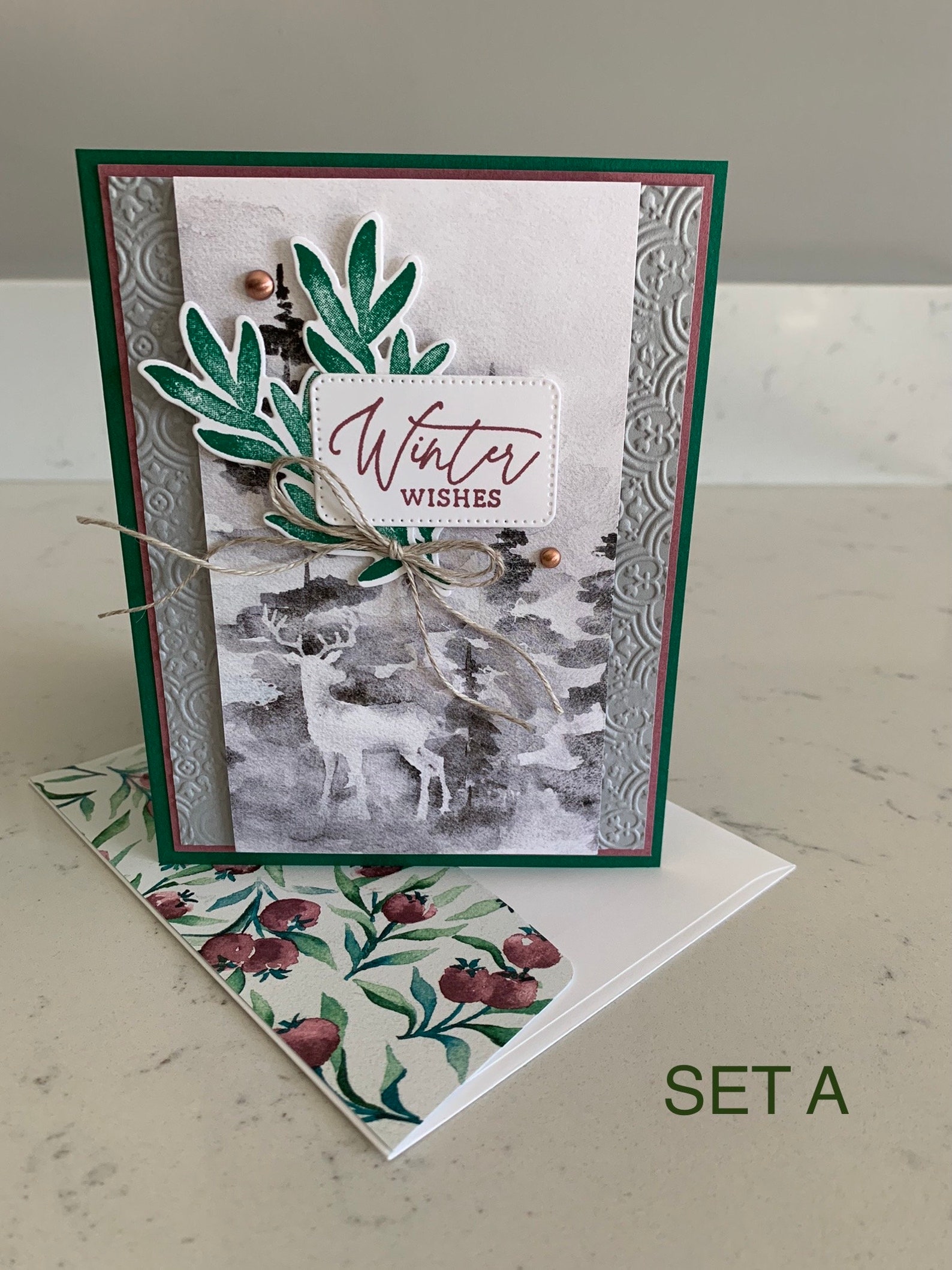 Handmade Cards Stampin’ up - Set of 6 - Winter Greeting Cards | Cold ...