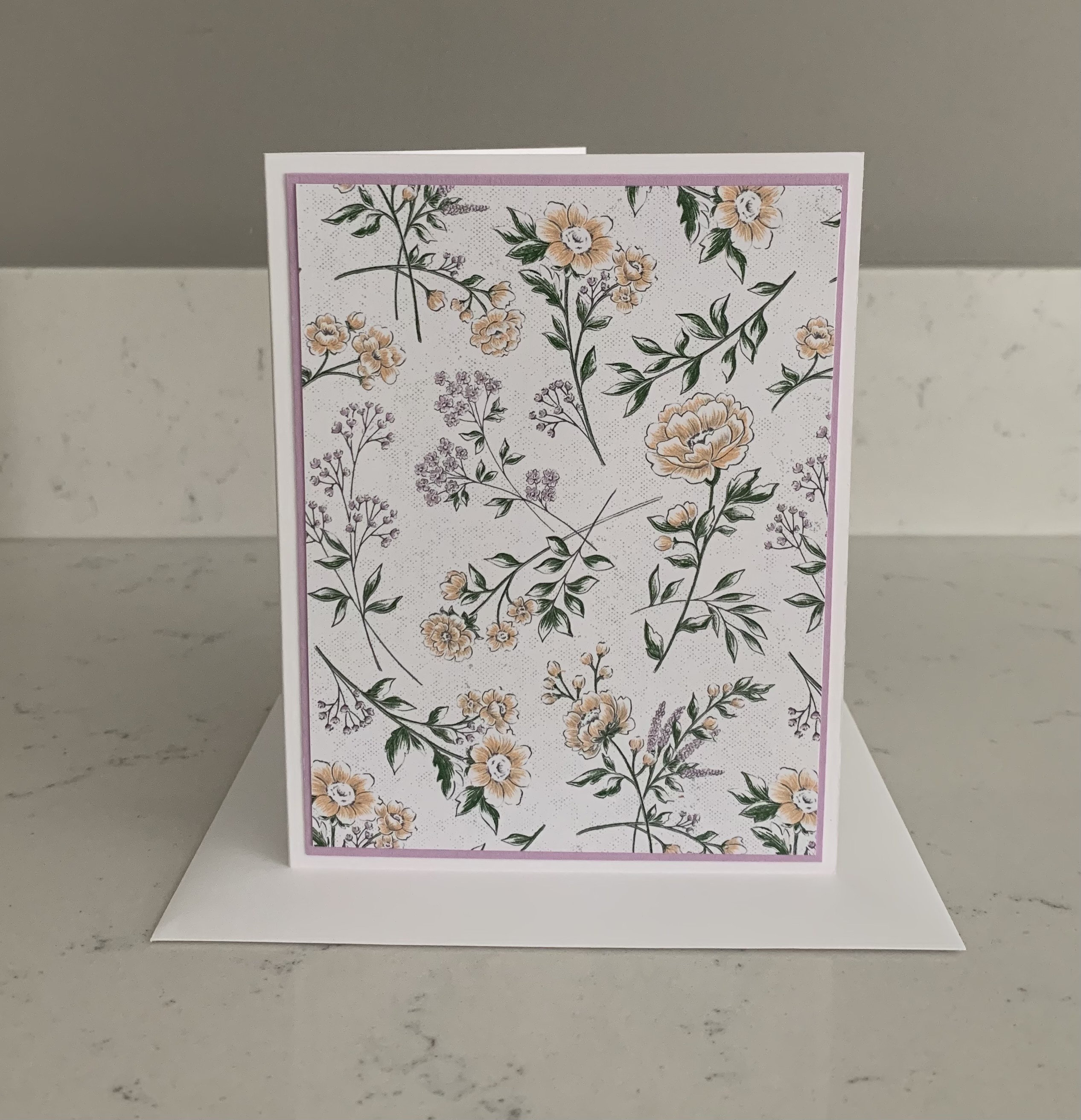 Handmade Stampin’ up Heart & Home DSP Notecards W/ Envelopes - Set of ...