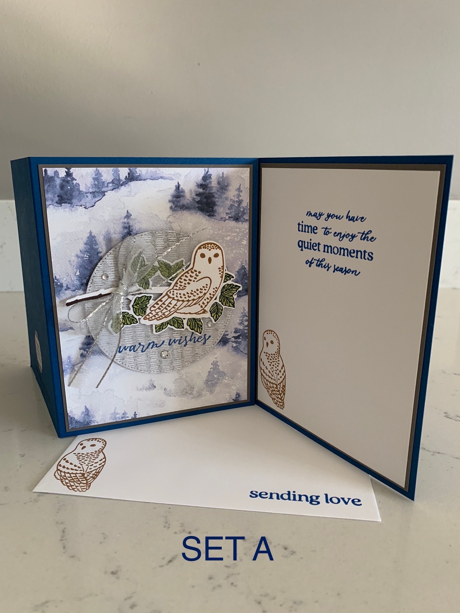 Handmade Cards Stampin’ up - Set of 6 - Winter Greeting Cards | Cold ...