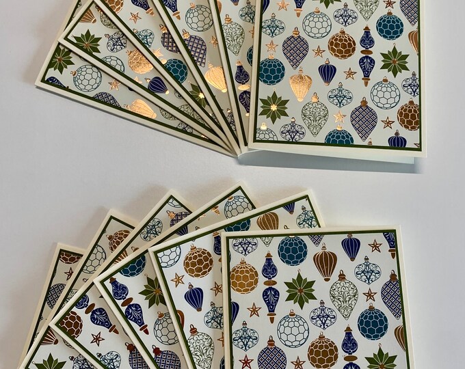 Handmade Stampin up Brightly Gleaming DSP Notecards W/ Envelopes Set of ...