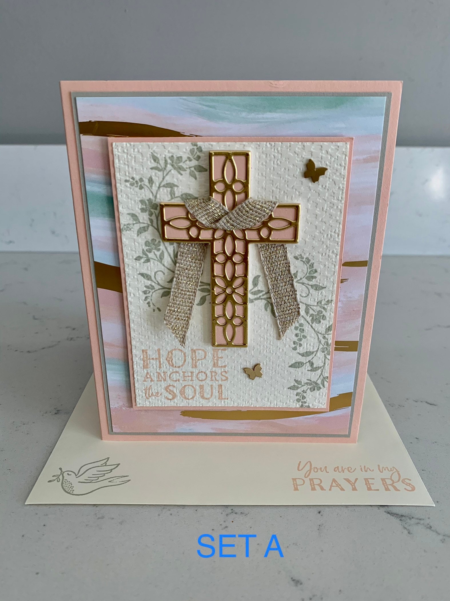 Handmade Cards Stampin up Set of 6 Christian Faith Encouragement Cards ...