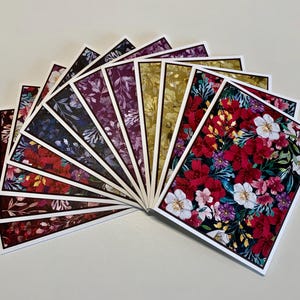 Handmade Stampin’ up Regal Winter DSP Notecards W/ Envelopes - Set of 12 - Blank Inside ...