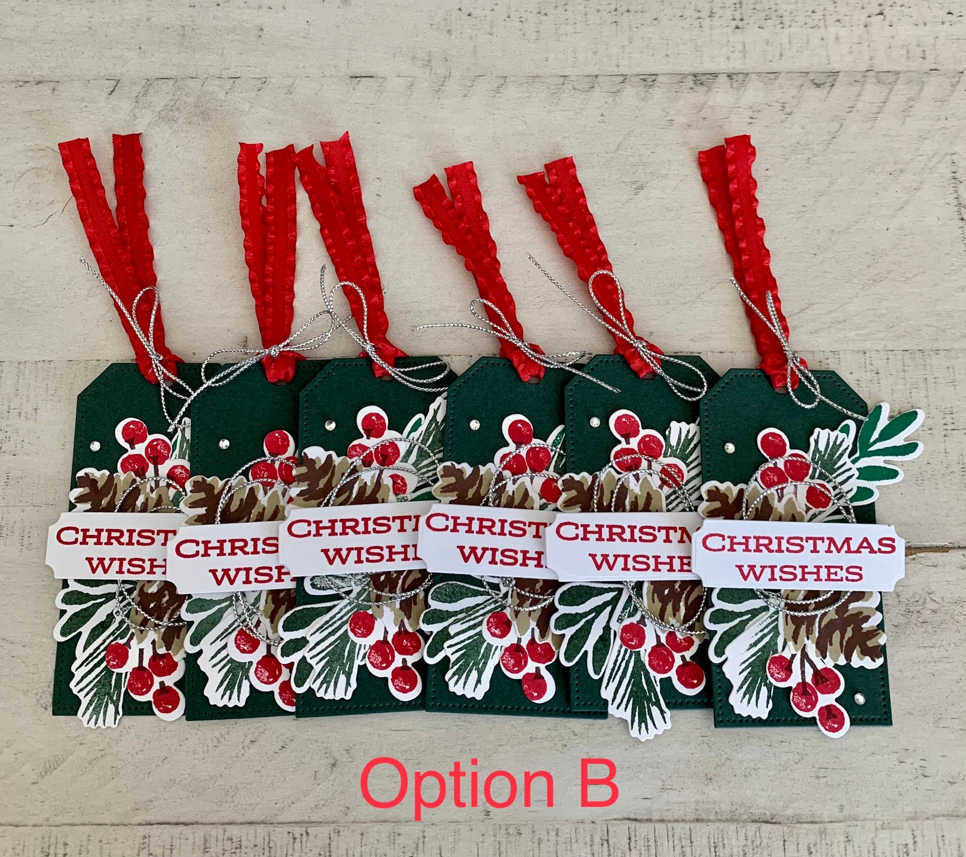 Handmade Stampin up Christmas Tags Xmas Tags Christmas Tags Gift Tags ...