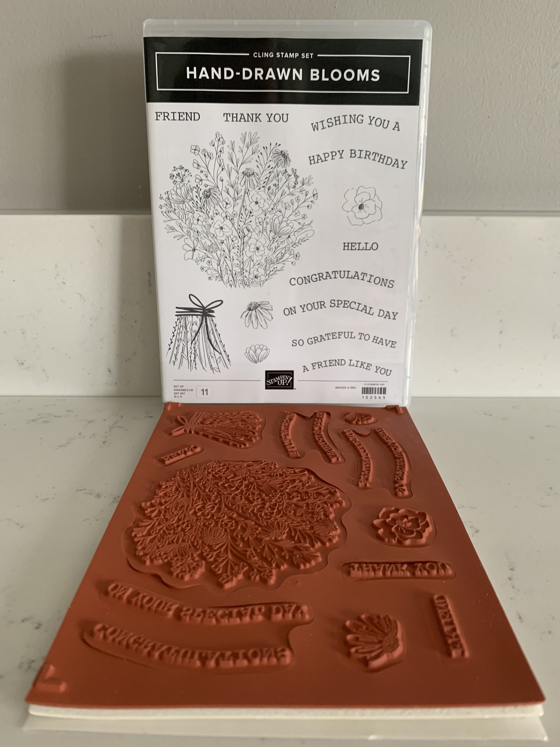 Hand-drawn Blooms Cling Stamp Set, Banner Blooms Dies, Artistry Blooms ...
