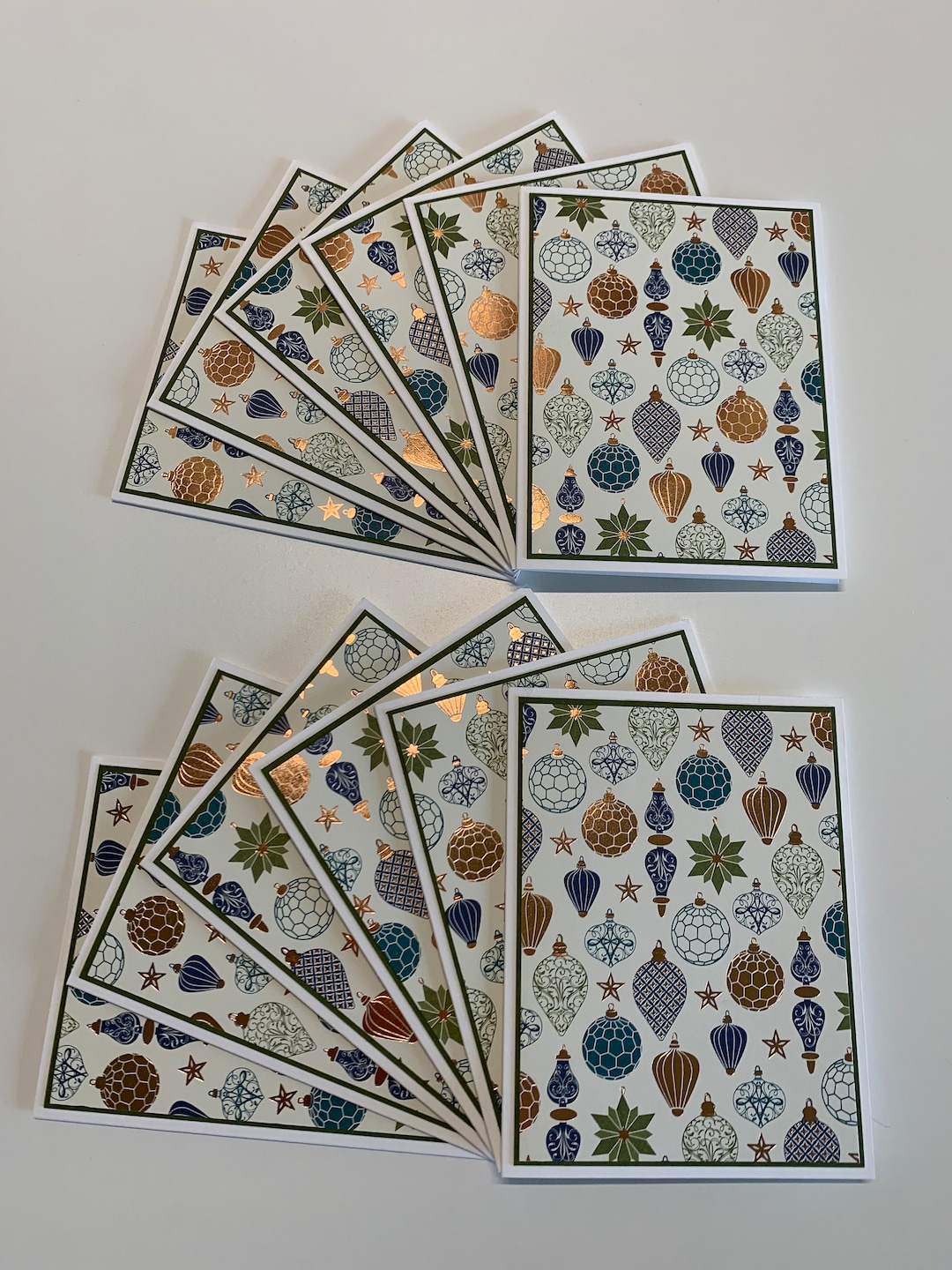 Handmade Stampin’ up Brightly Gleaming DSP Notecards W/ Envelopes - Set of 12 - Blank Inside ...