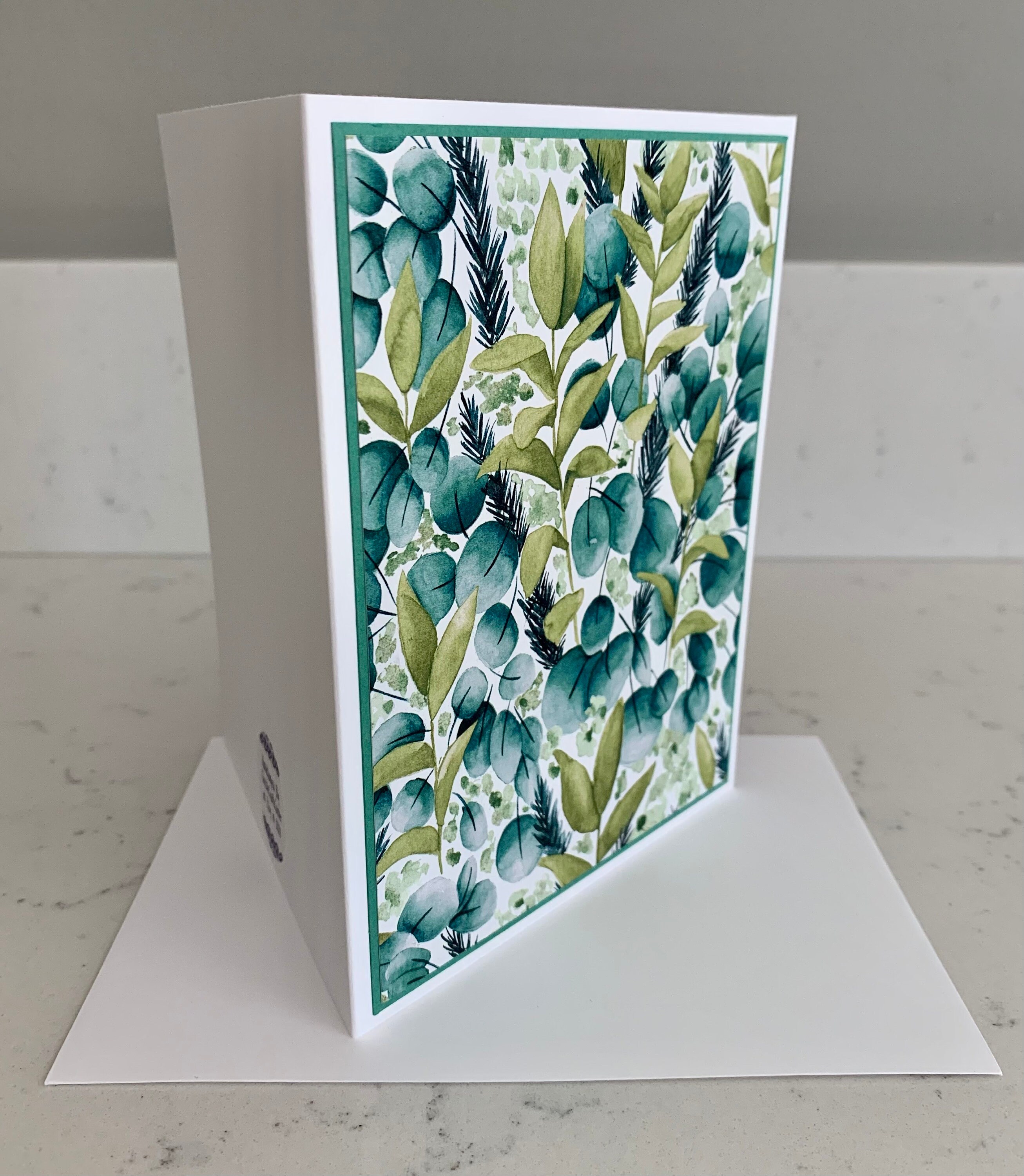 Handmade Stampin’ up Forever Greenery Designer Series Paper Notecards W ...