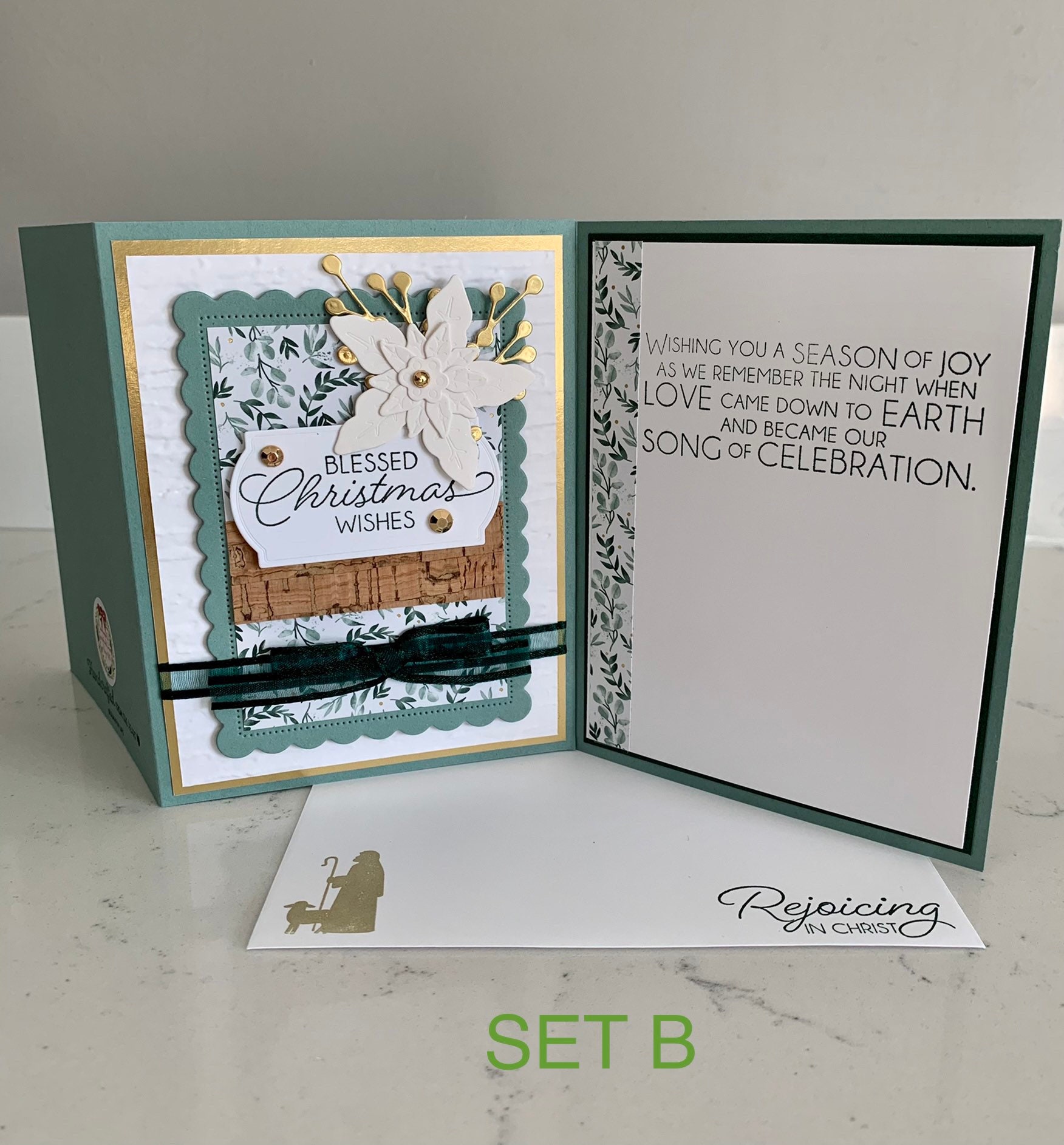 Handmade Cards Stampin up Set of 6 Merry Christmas Cards Merry ...