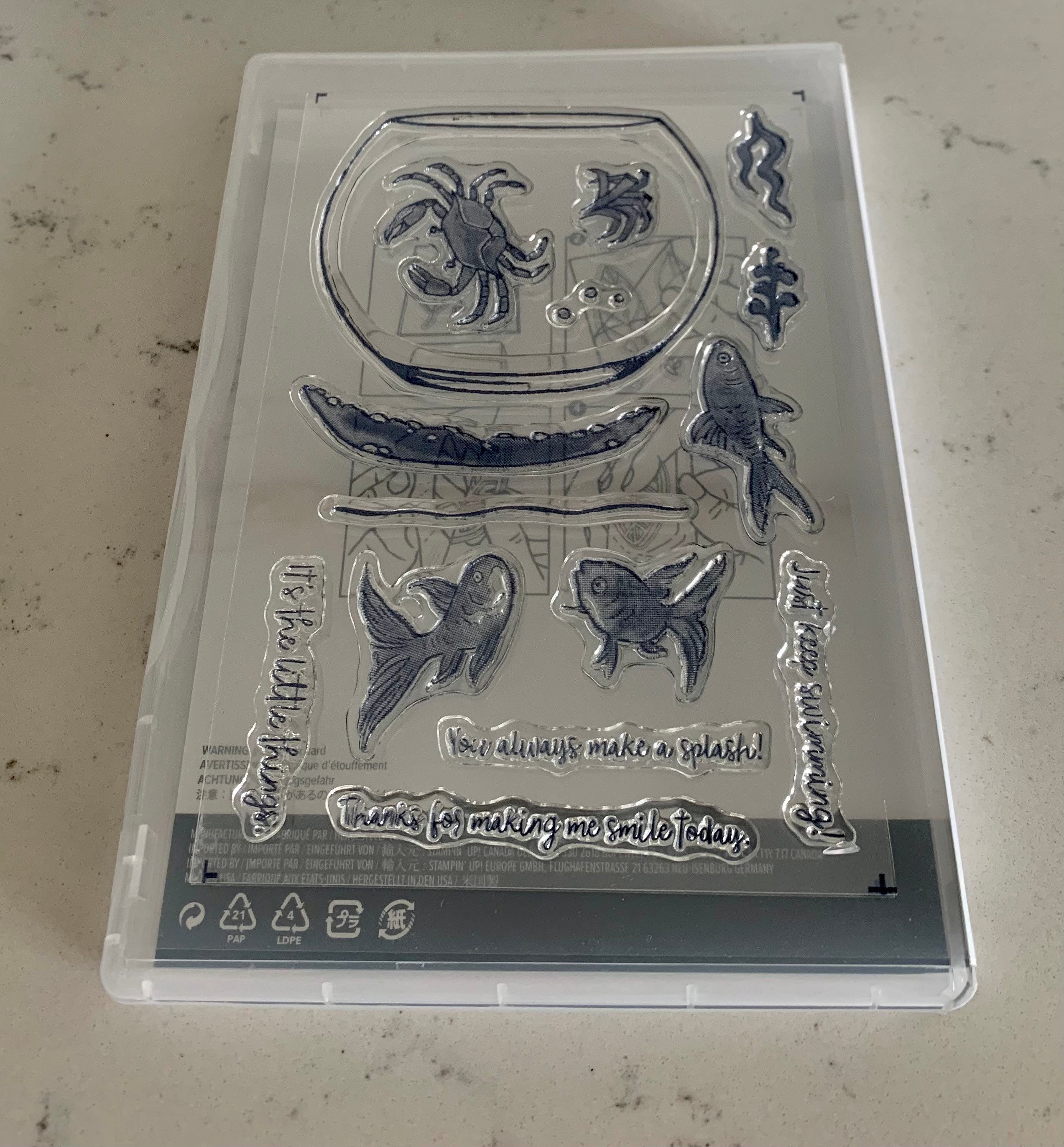 Make A Splash Photopolymer Stamp Set AND Dandy Designs DSP Sampler ...