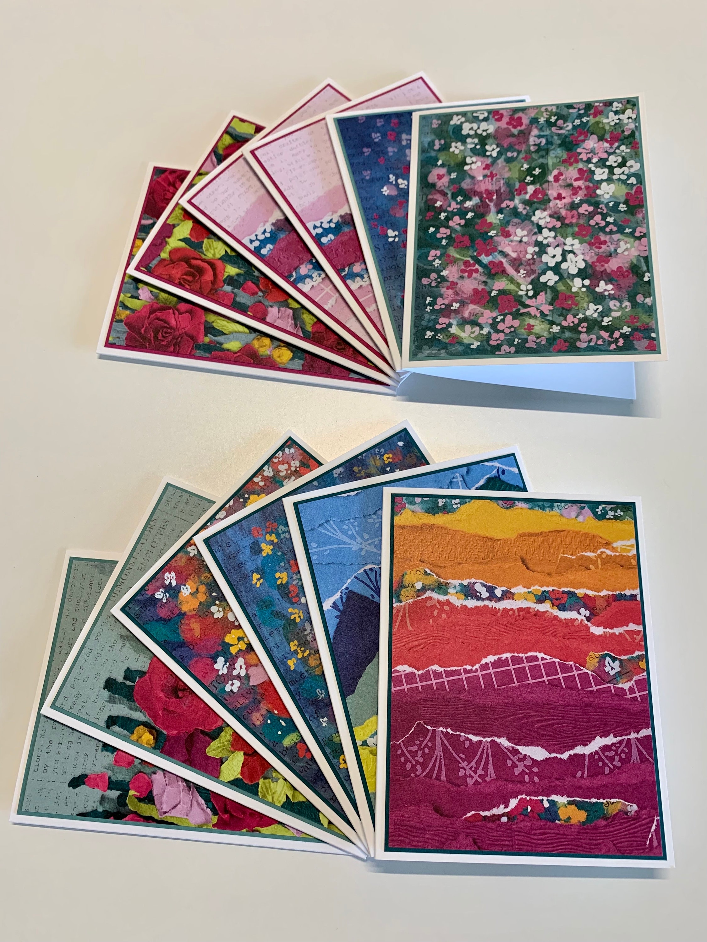 Handmade Stampin’ up Masterfully Made Paper Notecards W/ Envelopes ...