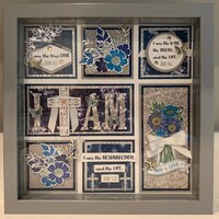 Christian Friends 10x10 Shadow Box Sampler Butterflies and Flowers ...