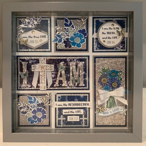 Christian Friends 10x10 Shadow Box Sampler Butterflies and Flowers ...