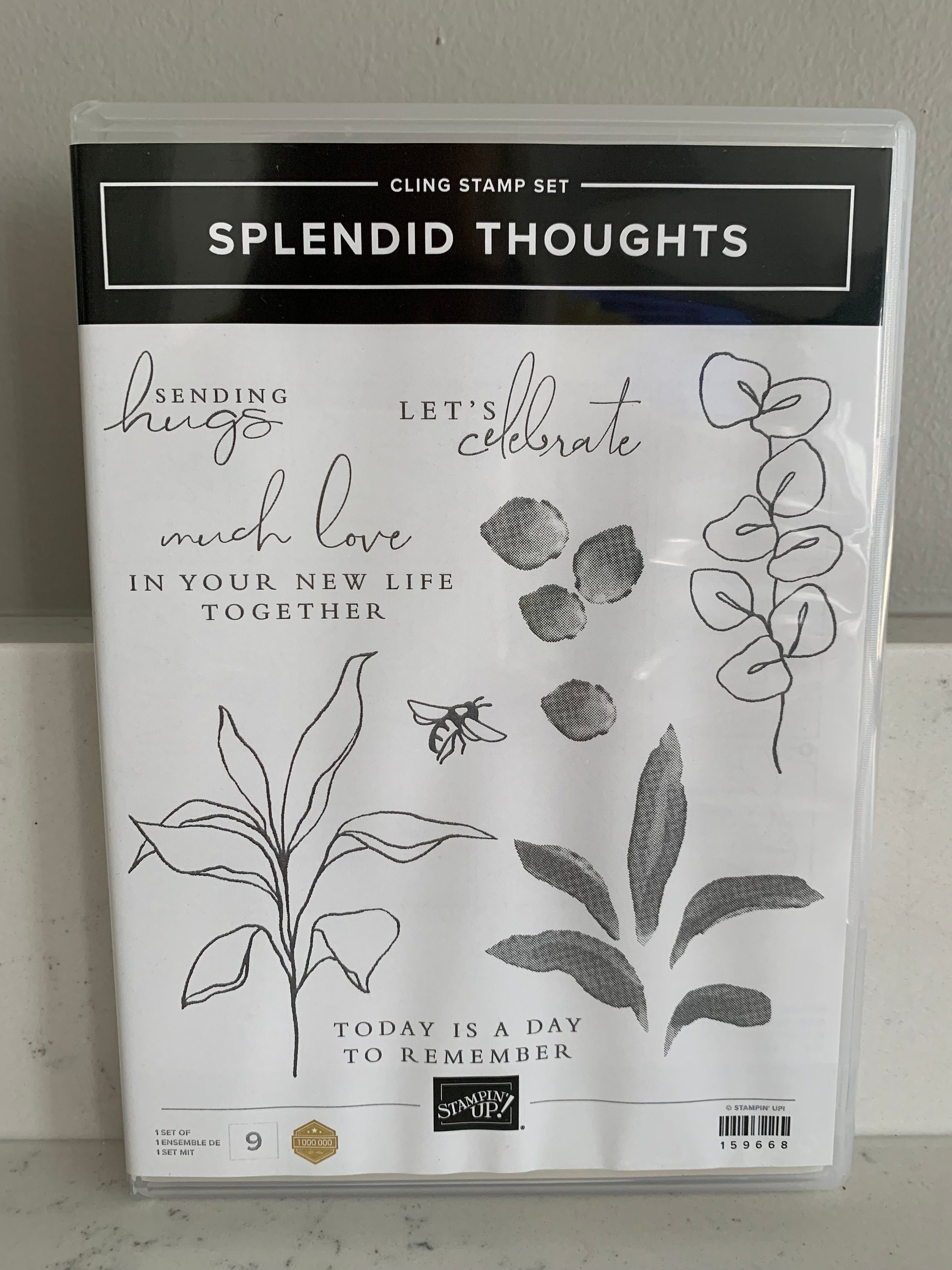 Splendid Thoughts Cling Stamp Set, Splendid Stems Dies, Splendid Day ...