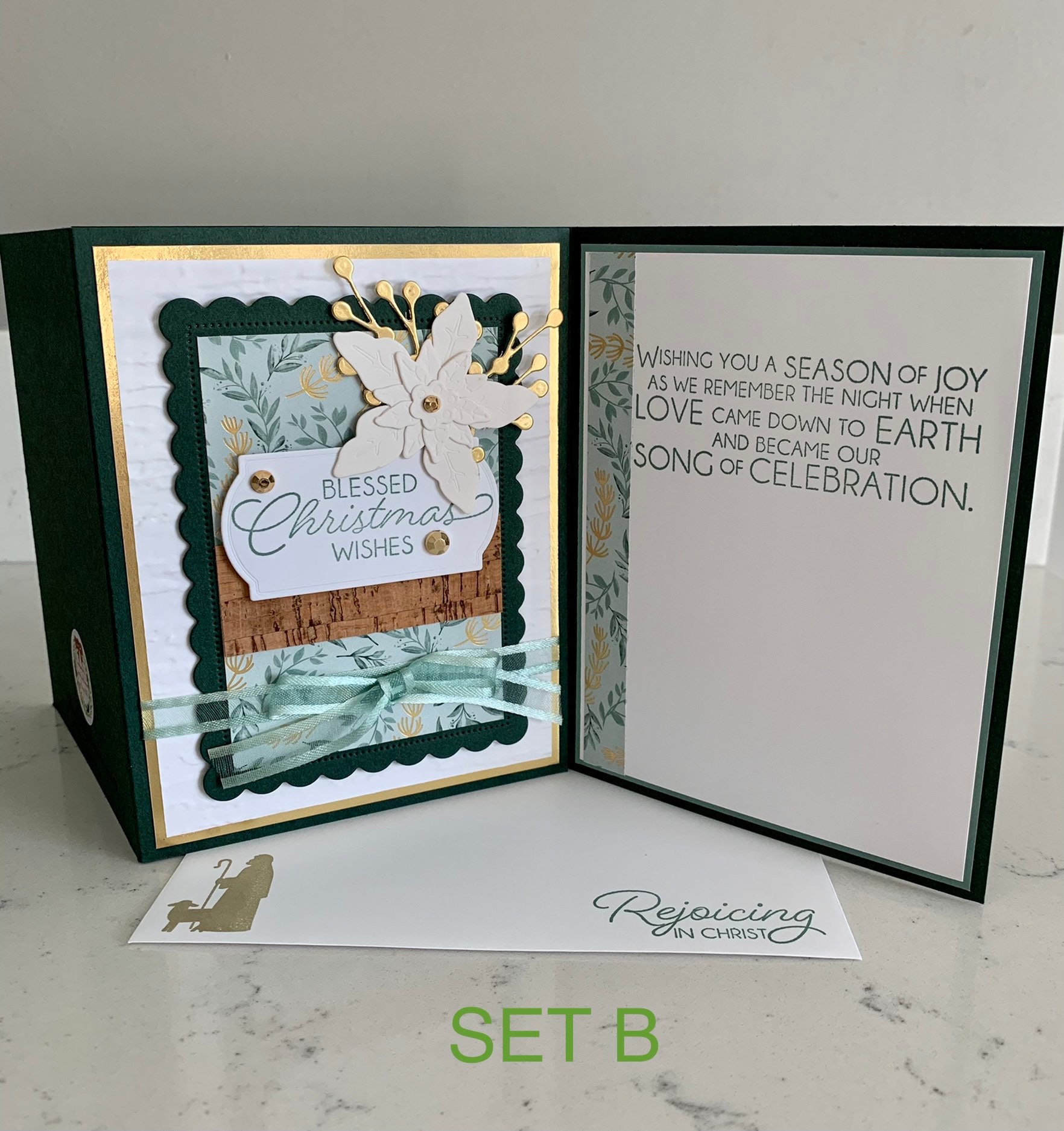 Handmade Cards Stampin up Set of 6 Merry Christmas Cards Merry ...