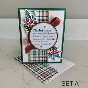 Handmade Cards Stampin’ up - Set of 6 - Merry Christmas Cards | Merry ...
