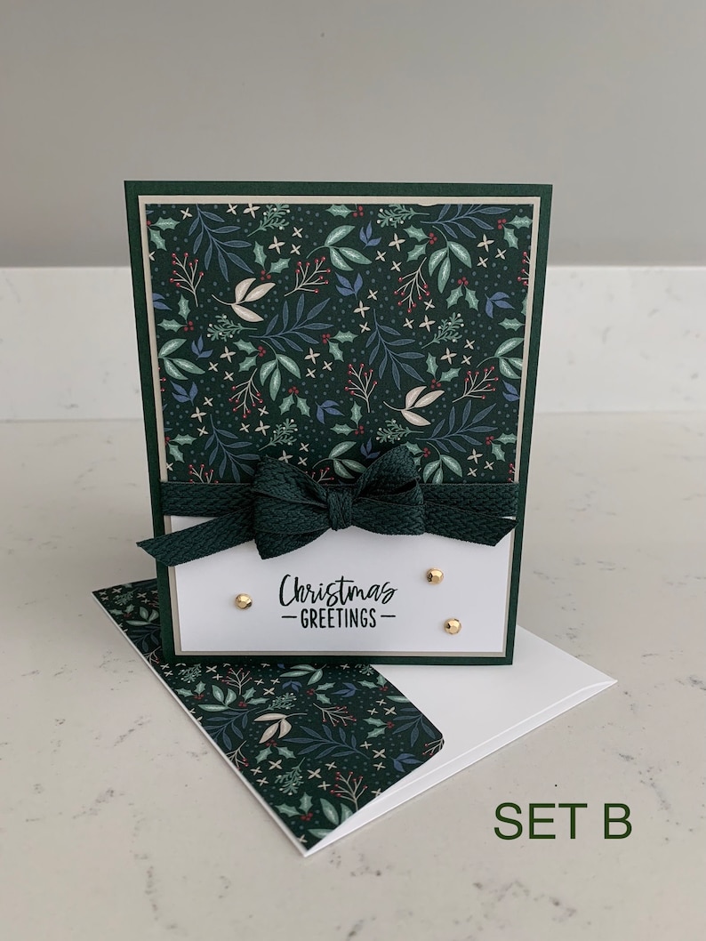 Handmade Cards Stampin up Set of 6 Merry Christmas Cards Merry ...