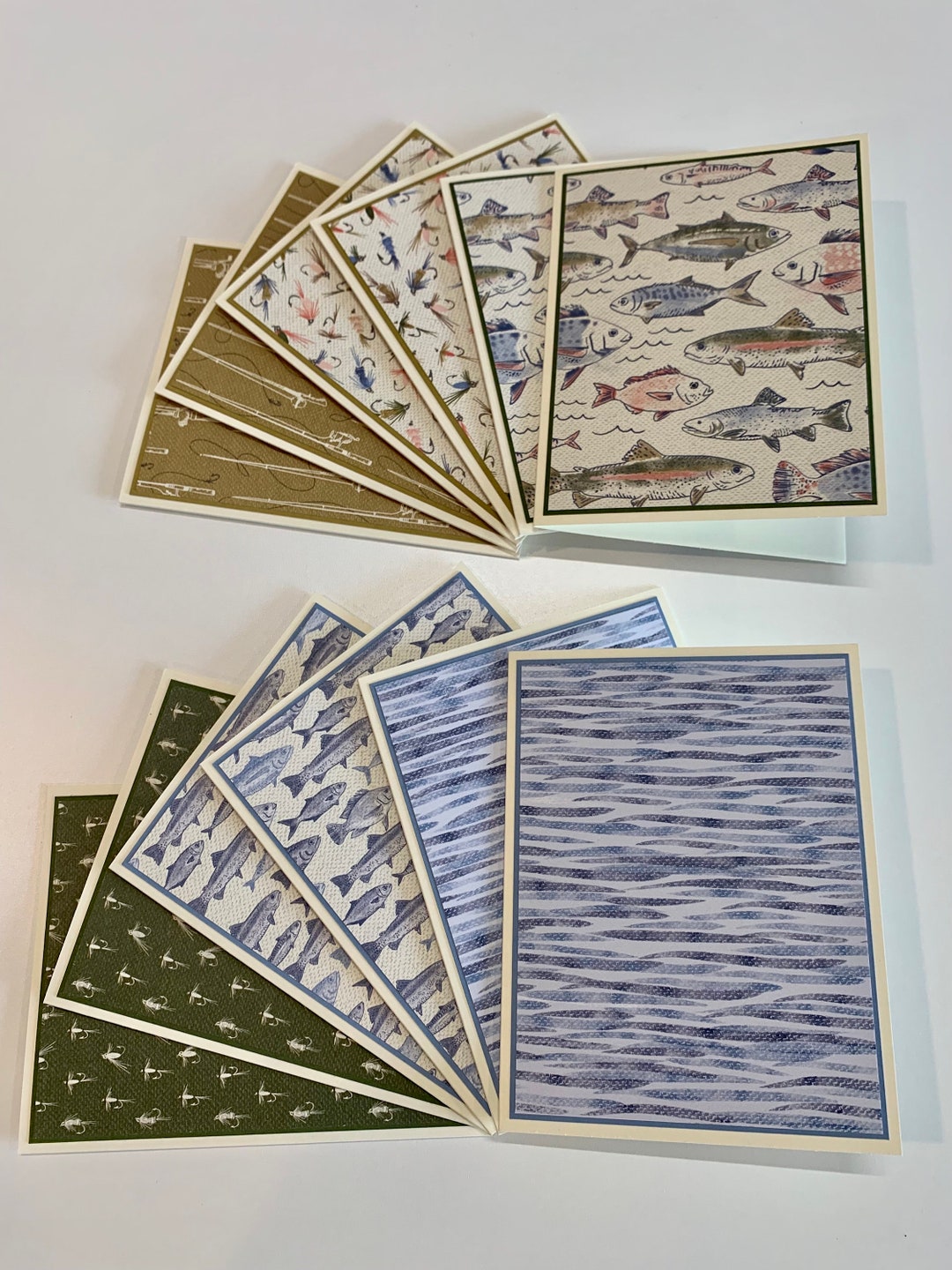 Handmade Stampin up Lets Go Fishing Designer Series Paper - Etsy