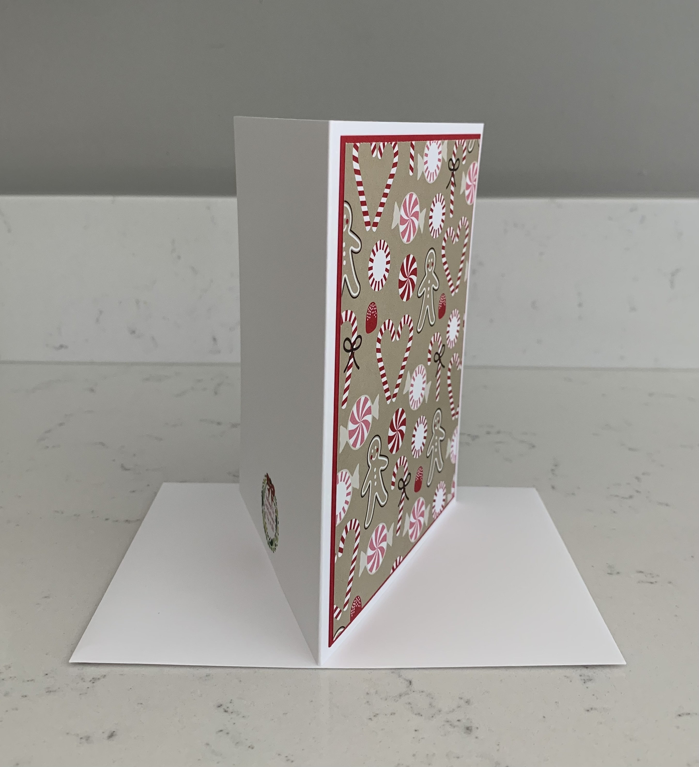 Handmade Stampin up Candy Cane Lane DSP Notecards W/ Envelopes Set of ...