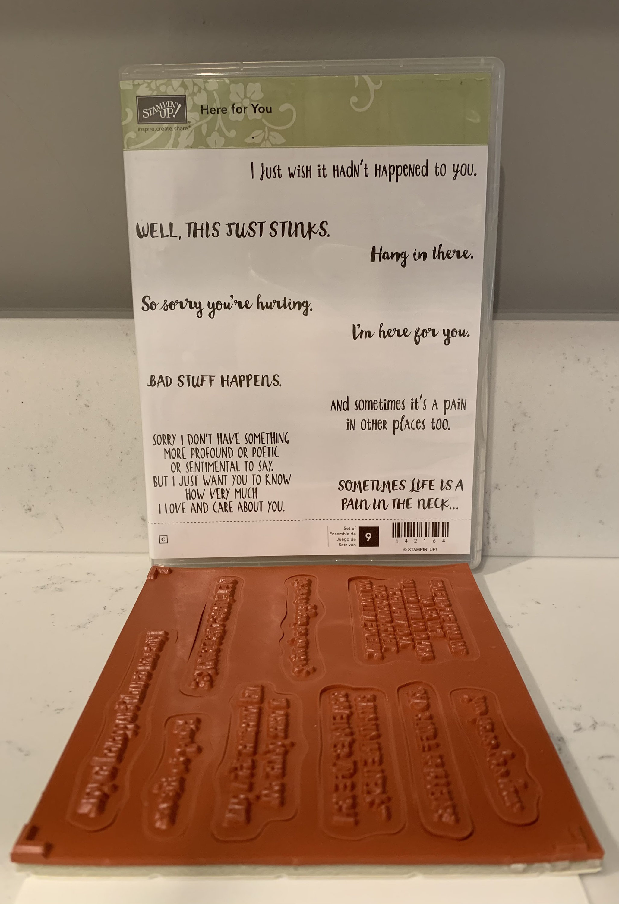 Here for You Clear-mount Stamp Set - Stampin’ up - New - Retired - Etsy