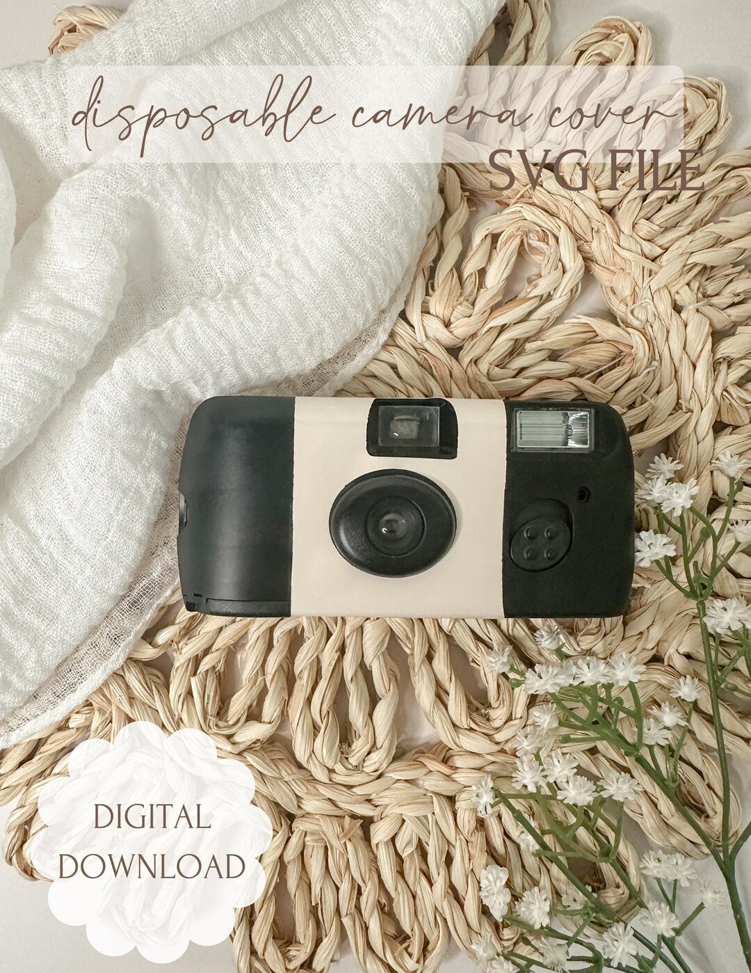 Disposable Camera Cover, Custom Camera Digital Files, Instant Digital ...