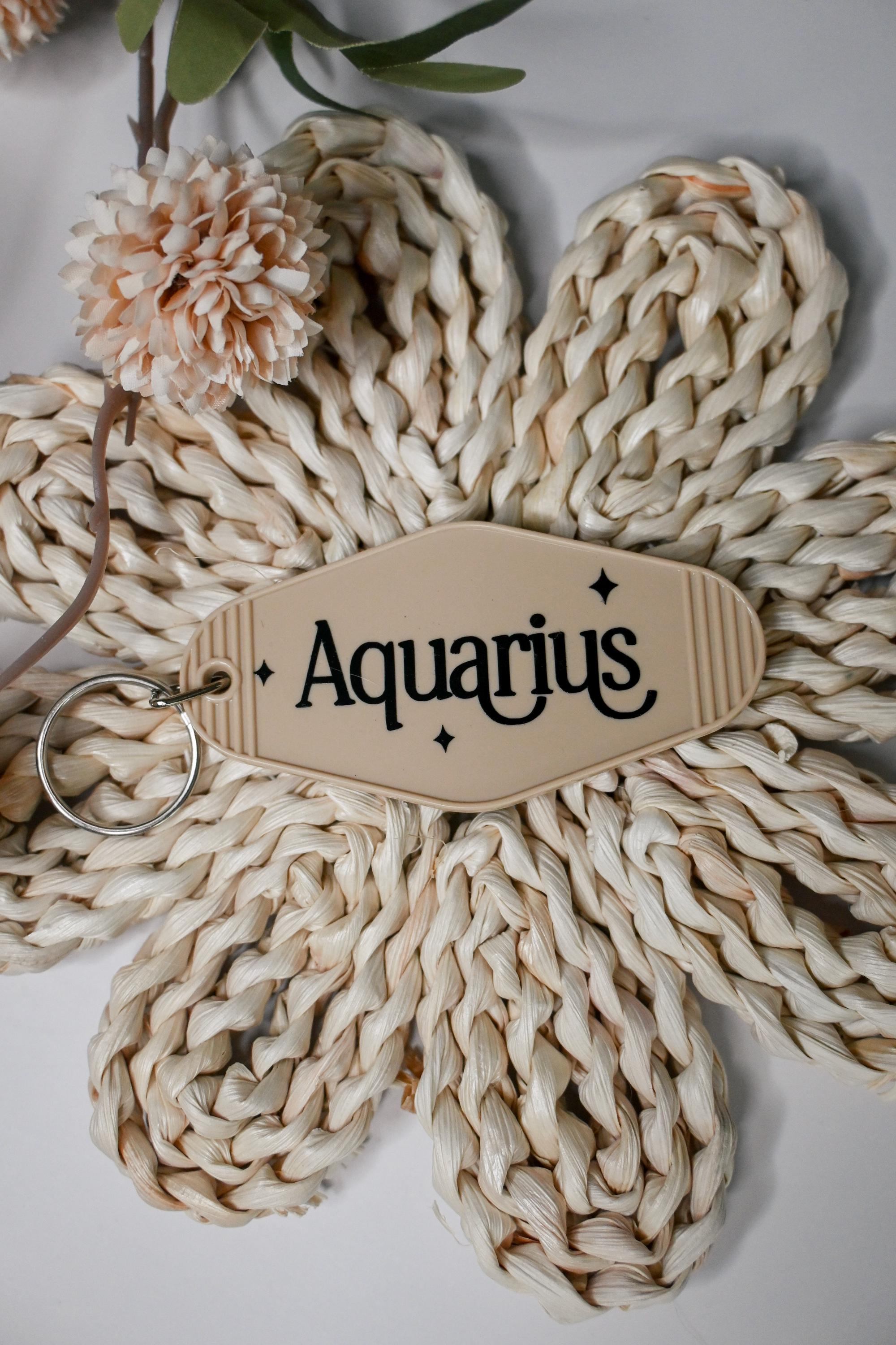 Zodiac Sign Motel Keychain, Vintage Hotel Keychain, Retro Motel ...