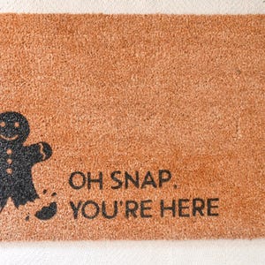 Gingerbread Welcome Mat, Funny Christmas Doormat, Christmas Home Decor ...