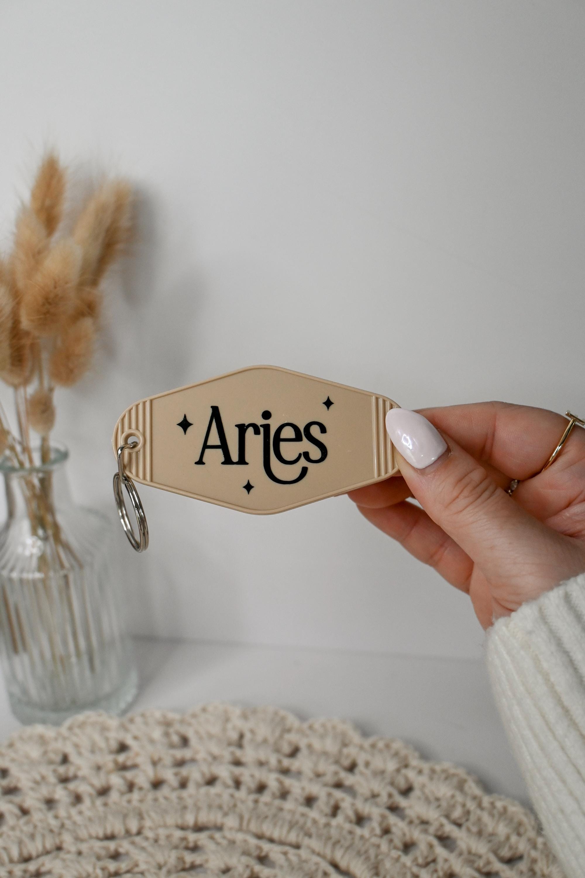 Zodiac Sign Motel Keychain, Vintage Hotel Keychain, Retro Motel ...