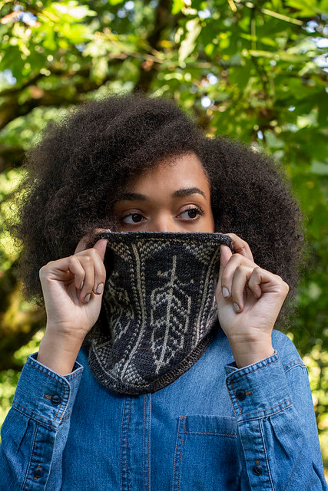 Crow's Feather Cowl- Digital Knitting Pattern - Etsy