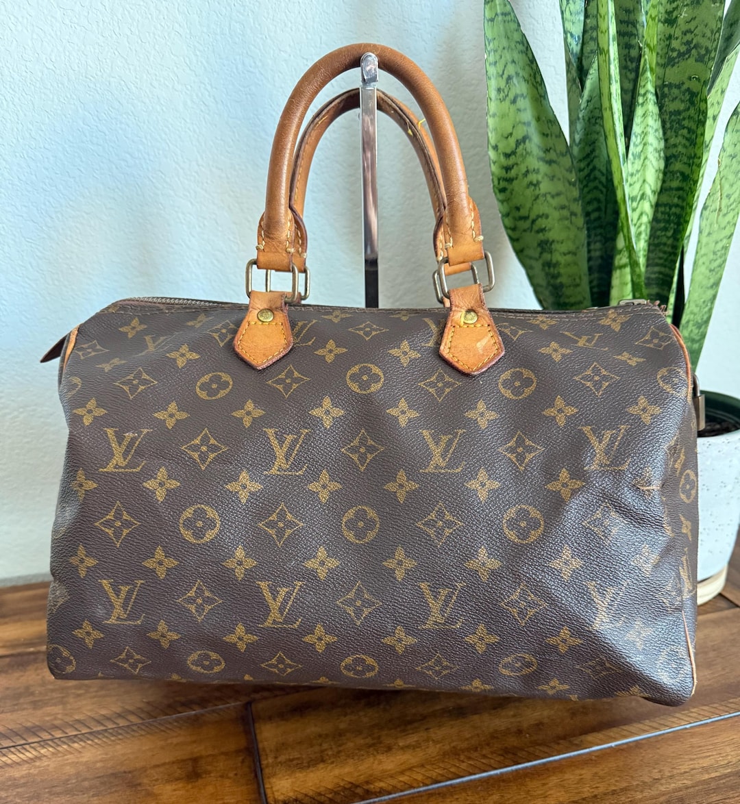 Vintage Louis Vuitton Speedy 30 Handbag Purse Monogram Eclair Zipper ...