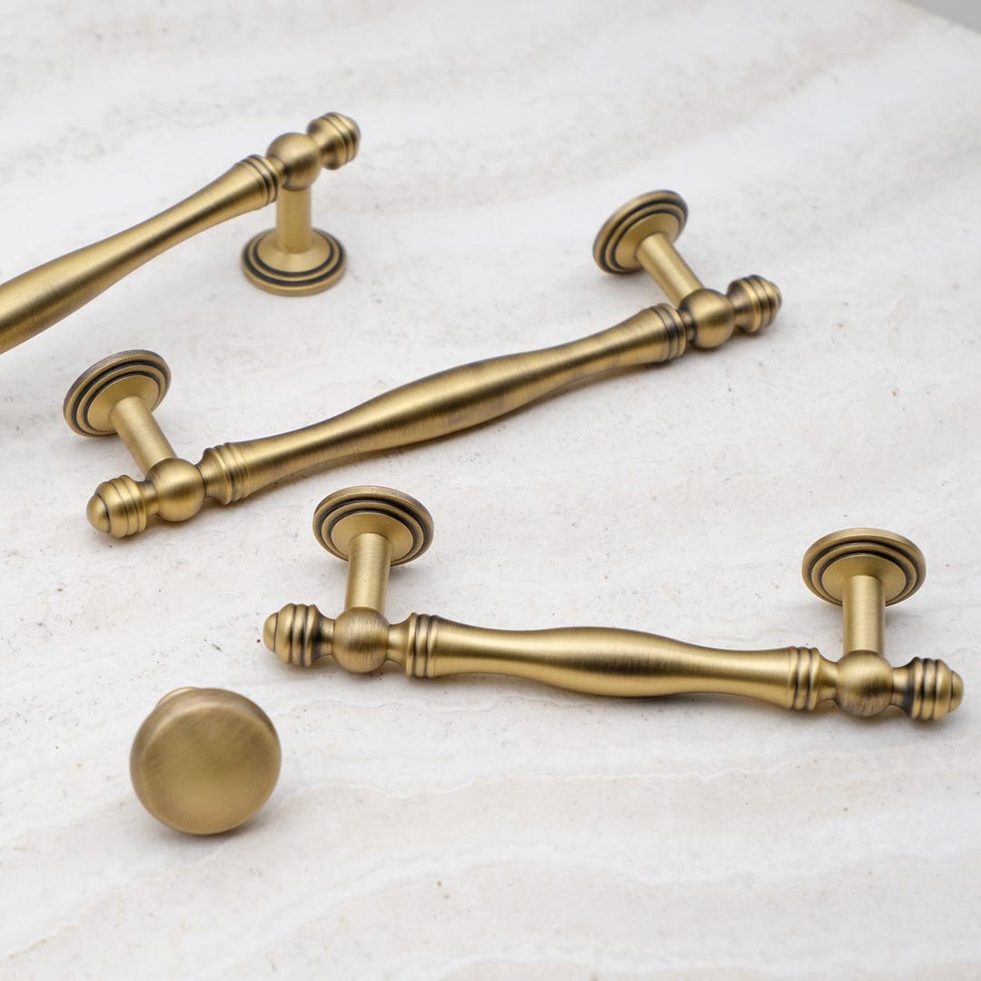 Antique Brass Cabinet Pulls Antique Gold Kitchen Pulls Antique Brass ...