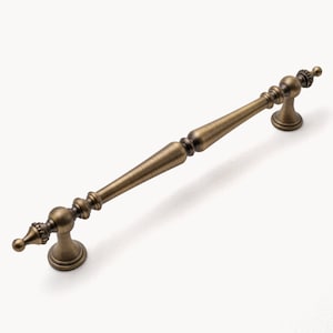 Solid Brass Cabinet Handles Brass Drawer Knobs and Pulls Antique Gold ...