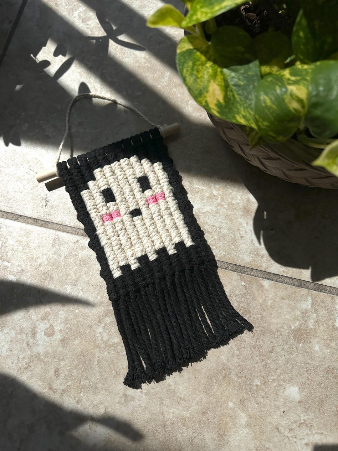 Pixel Blushing Ghost Hanger - Etsy