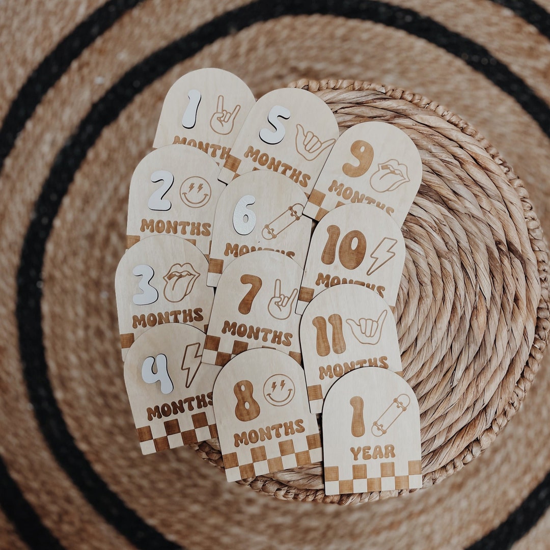 DIGITAL FILE ONLY | Retro Arch Baby Milestone | Svg File | Cut File ...