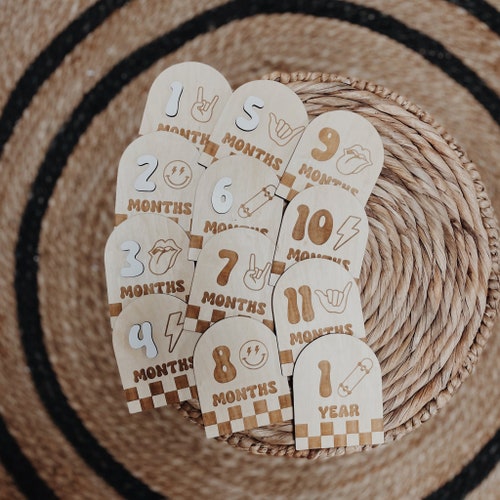 DIGITAL FILE ONLY Retro Arch Baby Milestone Svg File Cut - Etsy