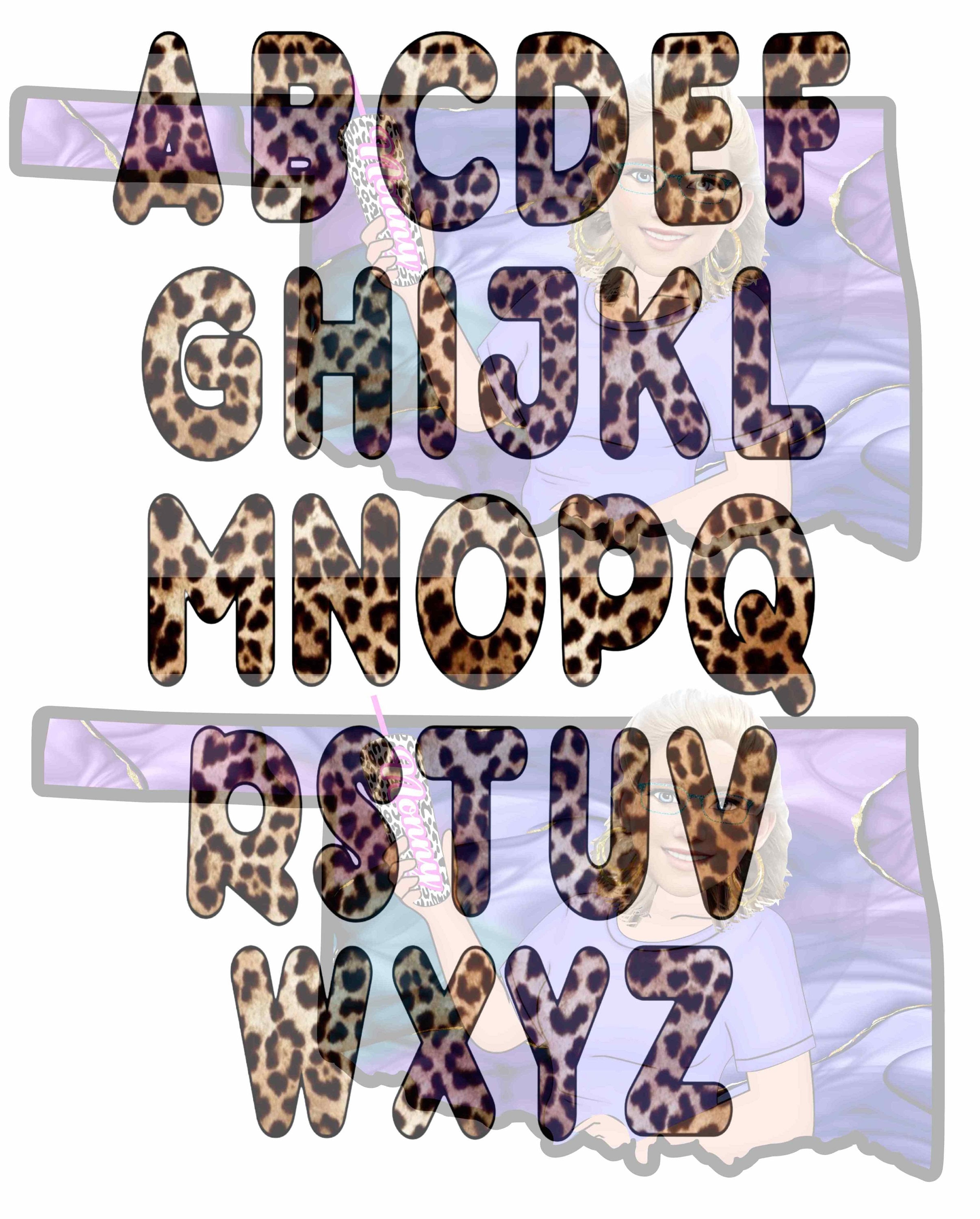 Cheetah Alphabet PNG - JPG Bundle - Complete Set Plus Symbols and ...