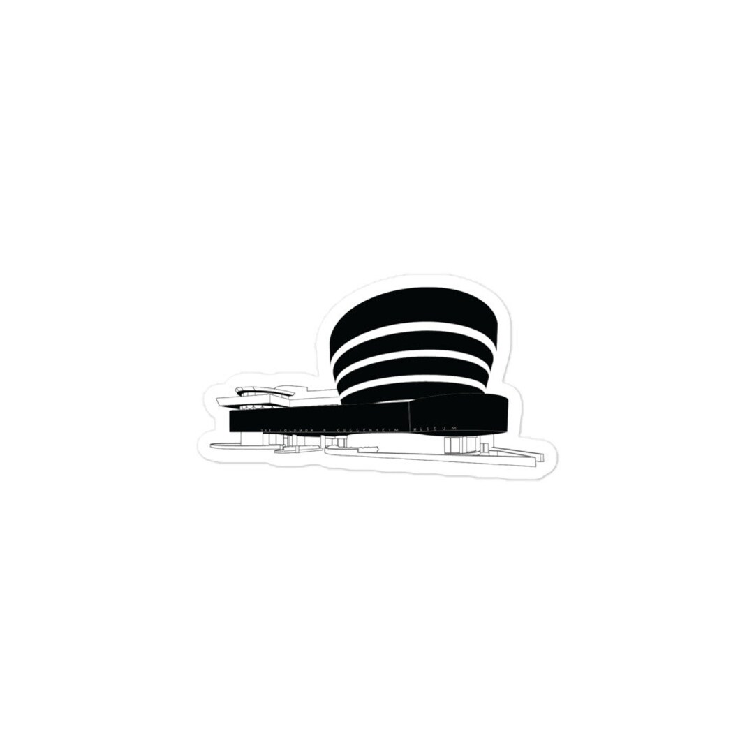 Guggenheim Museum Sticker | Frank Lloyd Wright | Architecture Sticker ...