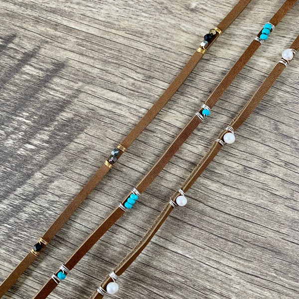 Wire Wrapped Leather - Etsy