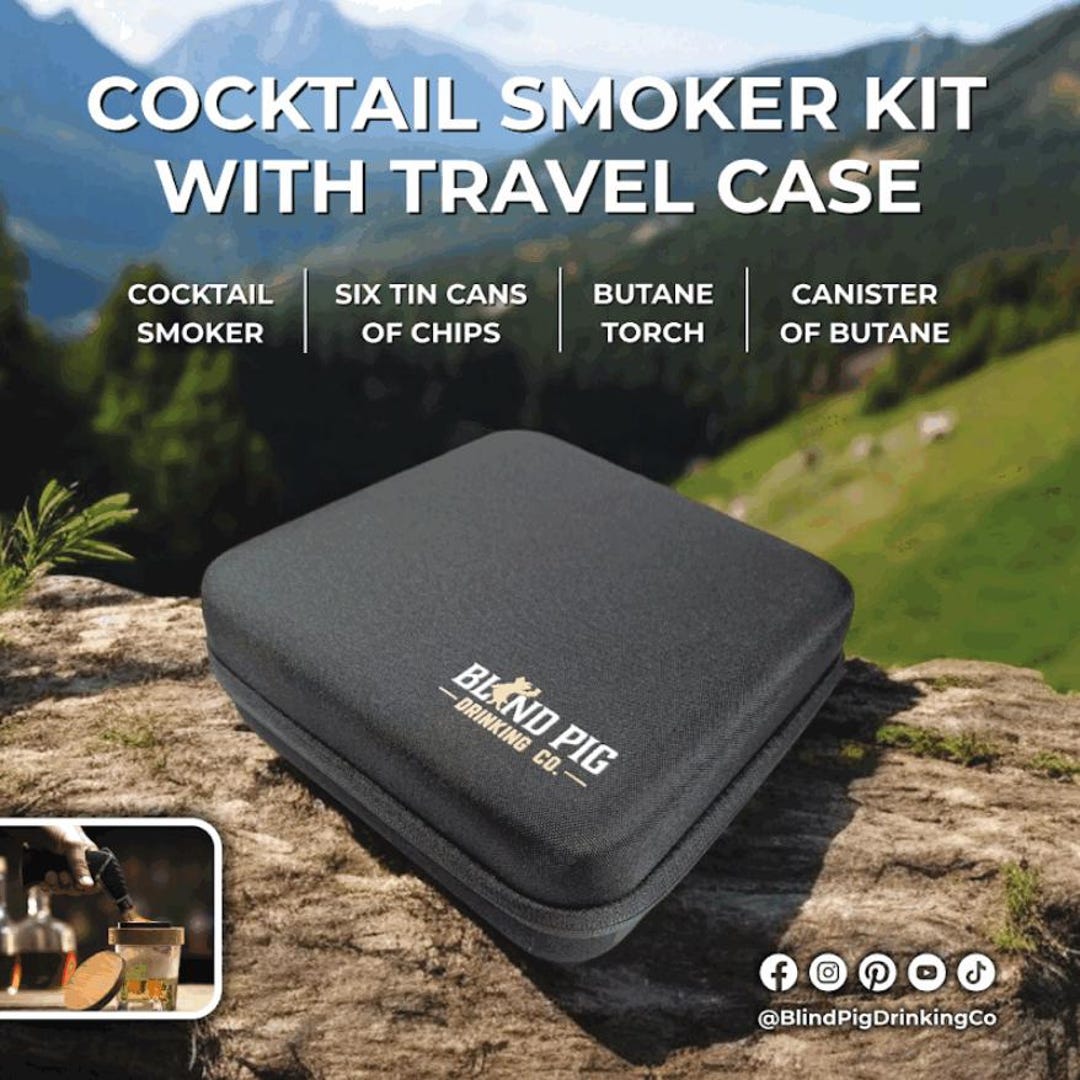 Personalized Cocktail Smoker Kit With Travel Case | Custom Engraved ...
