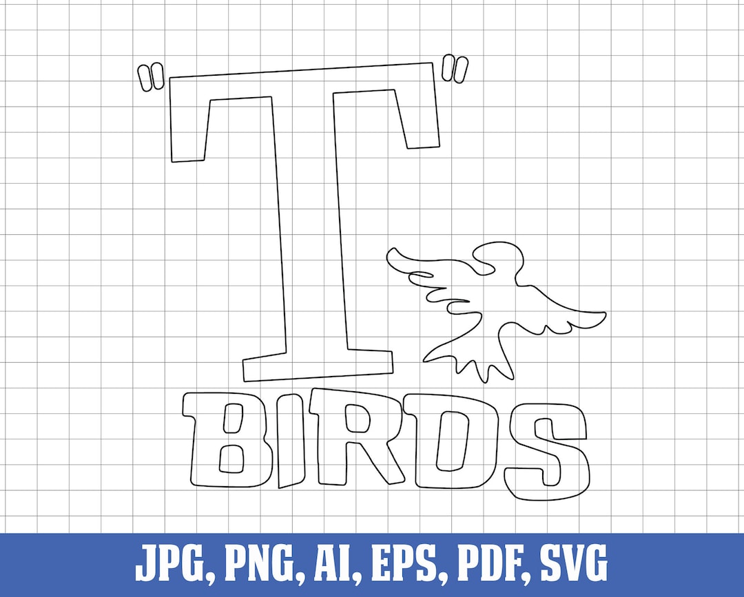 T Birds Svg, Grease Svg, Logo Svg, Digital Download, T Birds Logo ...