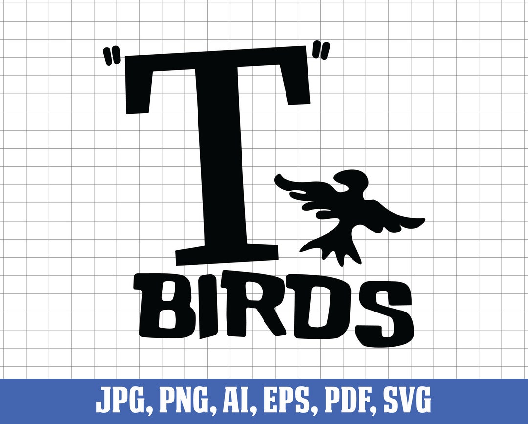 T Birds Svg, Grease Svg, Logo Svg, Digital Download, T Birds Logo ...