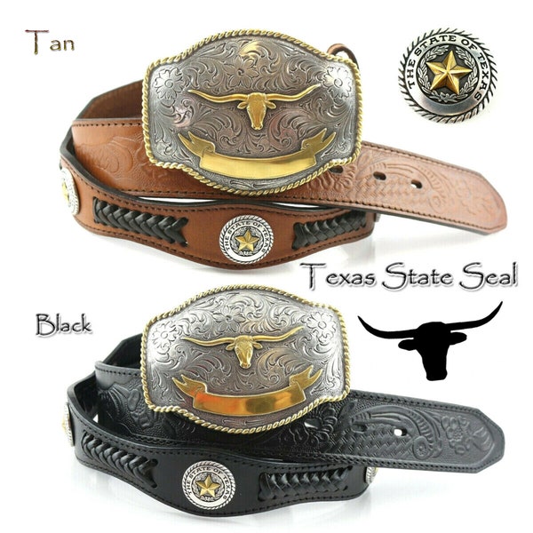 Texas Longhorn Belt Buckle - Etsy
