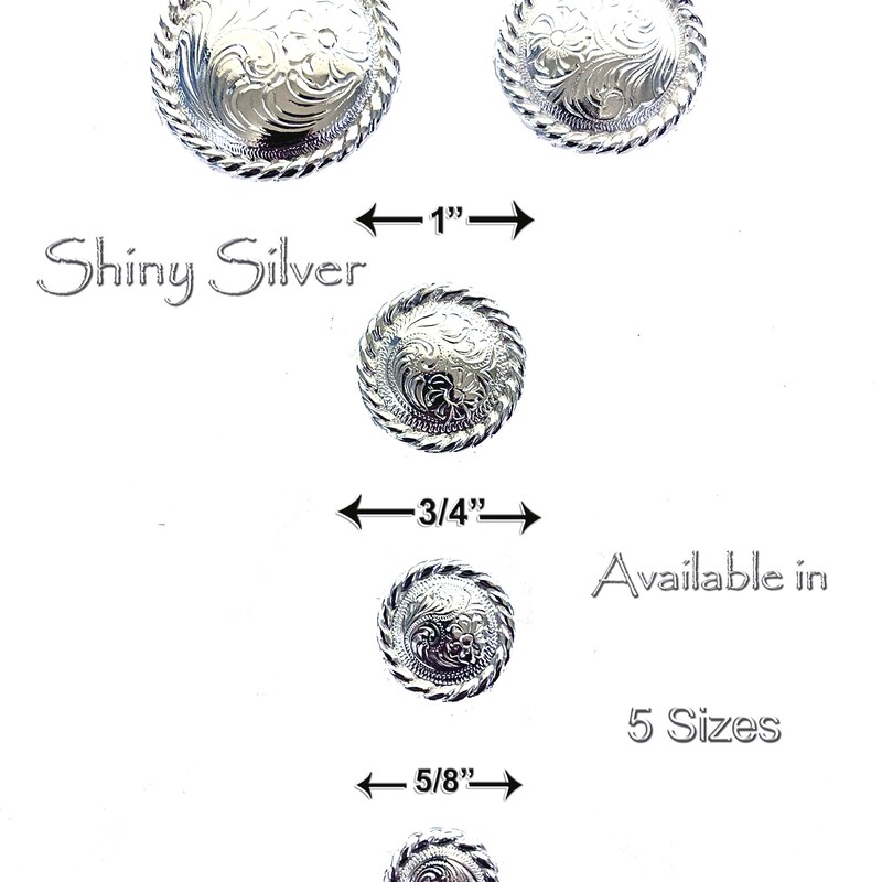 Round Conchos - Etsy