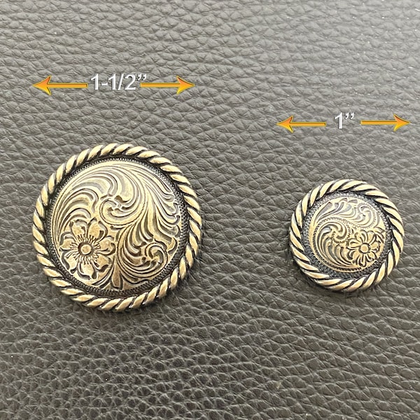 Round Conchos - Etsy