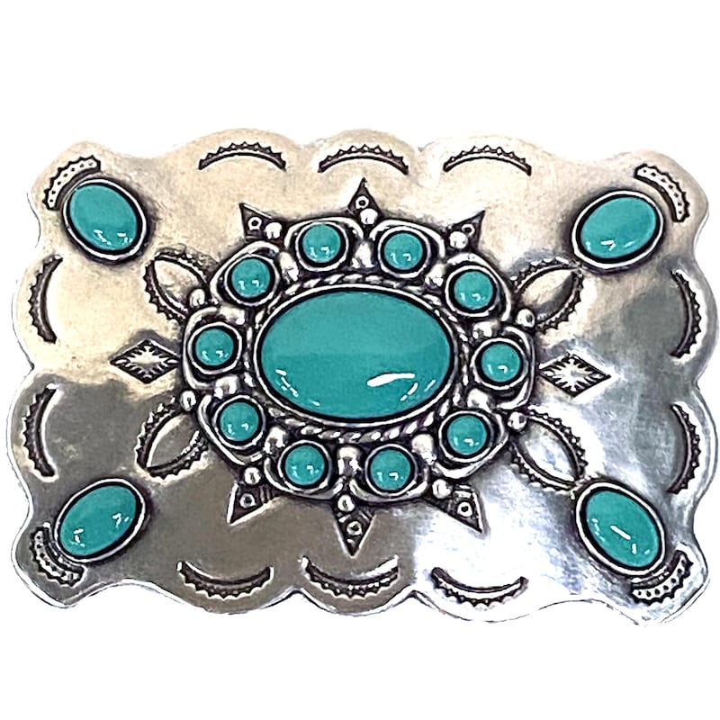 Turquoise Belt Buckle - Etsy