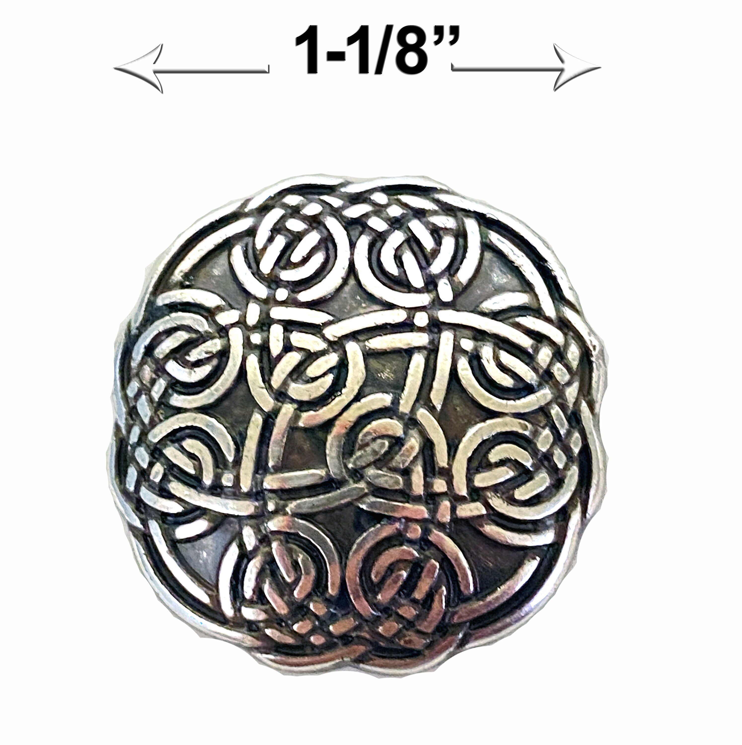 Celtic Concho Lot of 6 PCS 2 Finishes antique Silver or Old - Etsy